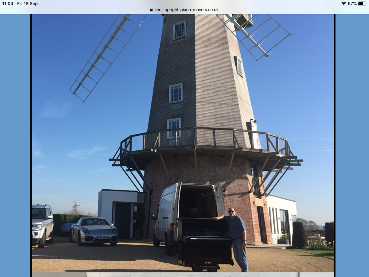 Delivering Bechstein To A Windmill In Kent - Kent Piano Movers